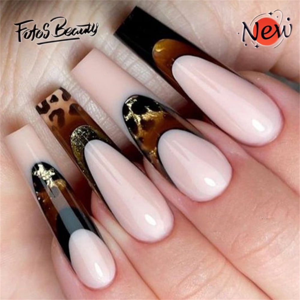 Fofosbeauty 24pcs Press on Nails, Fake Nails, Full Cover Acrylic Nails ...