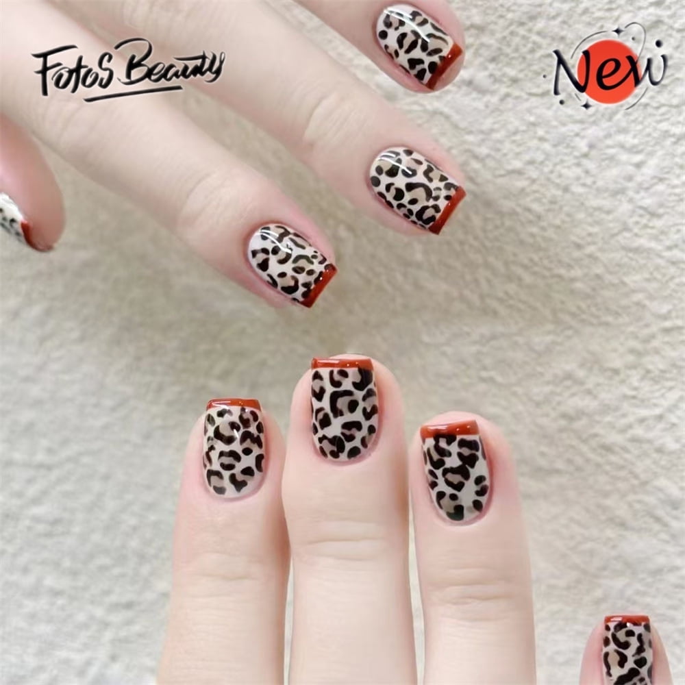 Fofosbeauty 24pcs Press on Nails, Valentine's Day Acrylic Fake Nails ...