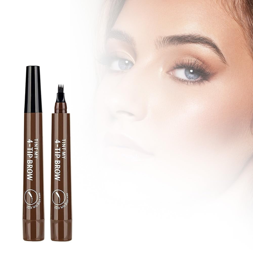 Fofosbeauty 3D Waterproof Microblading Eyebrow Pen 4 Fork Tip Tattoo ...