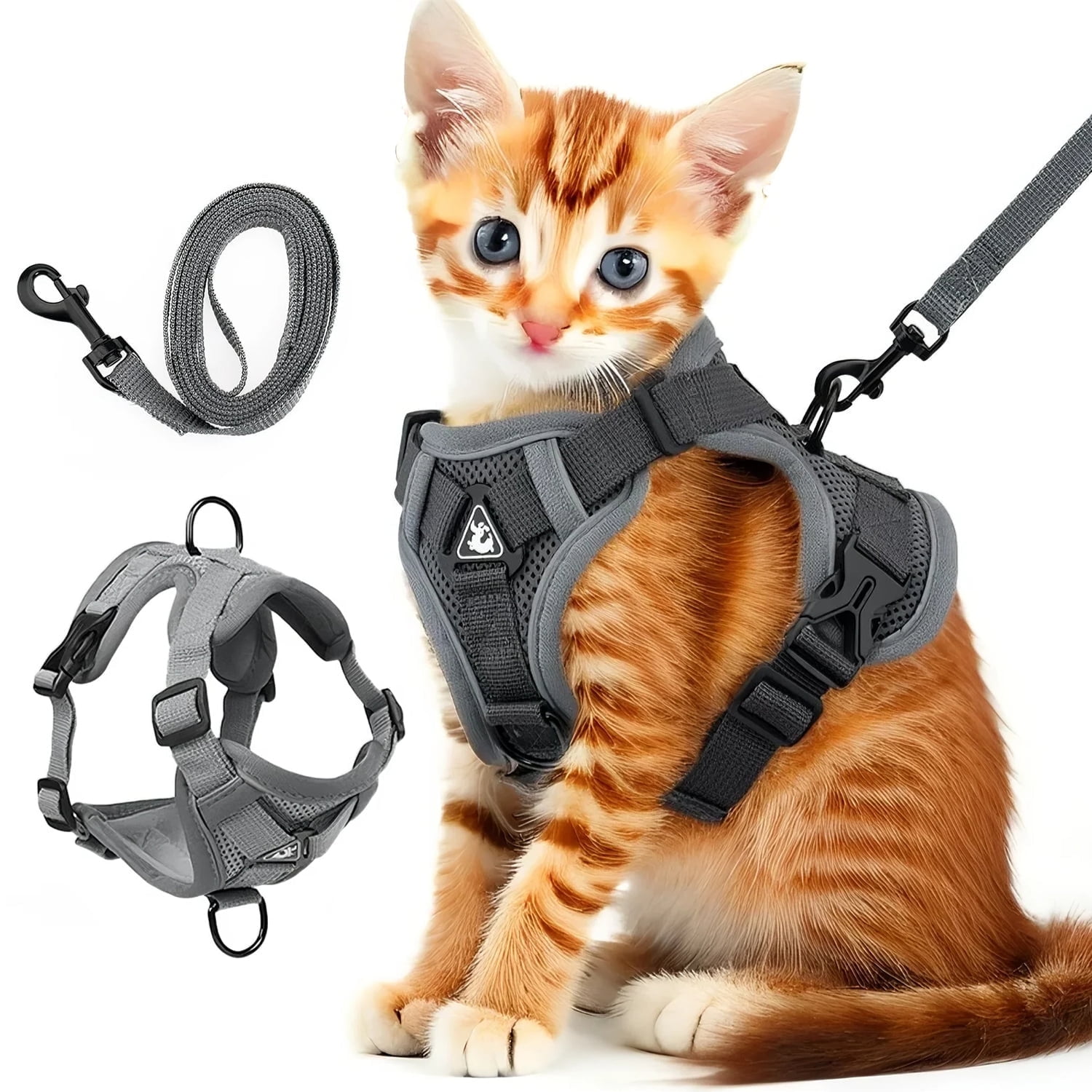 Xekoro Cat Harness and Leash for Walking, Escape Proof Soft Adjustable ...