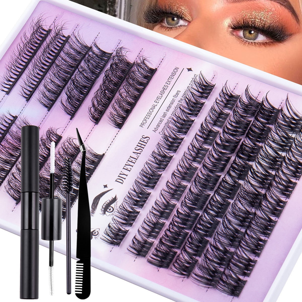 Fofosbeauty DIY Lash Extension Kit 240pcs Lashes Cluster Eyelash ... Fofosbeauty DIY Lash Extension Kit 240pcs Lashes Cluster Eyelash ...