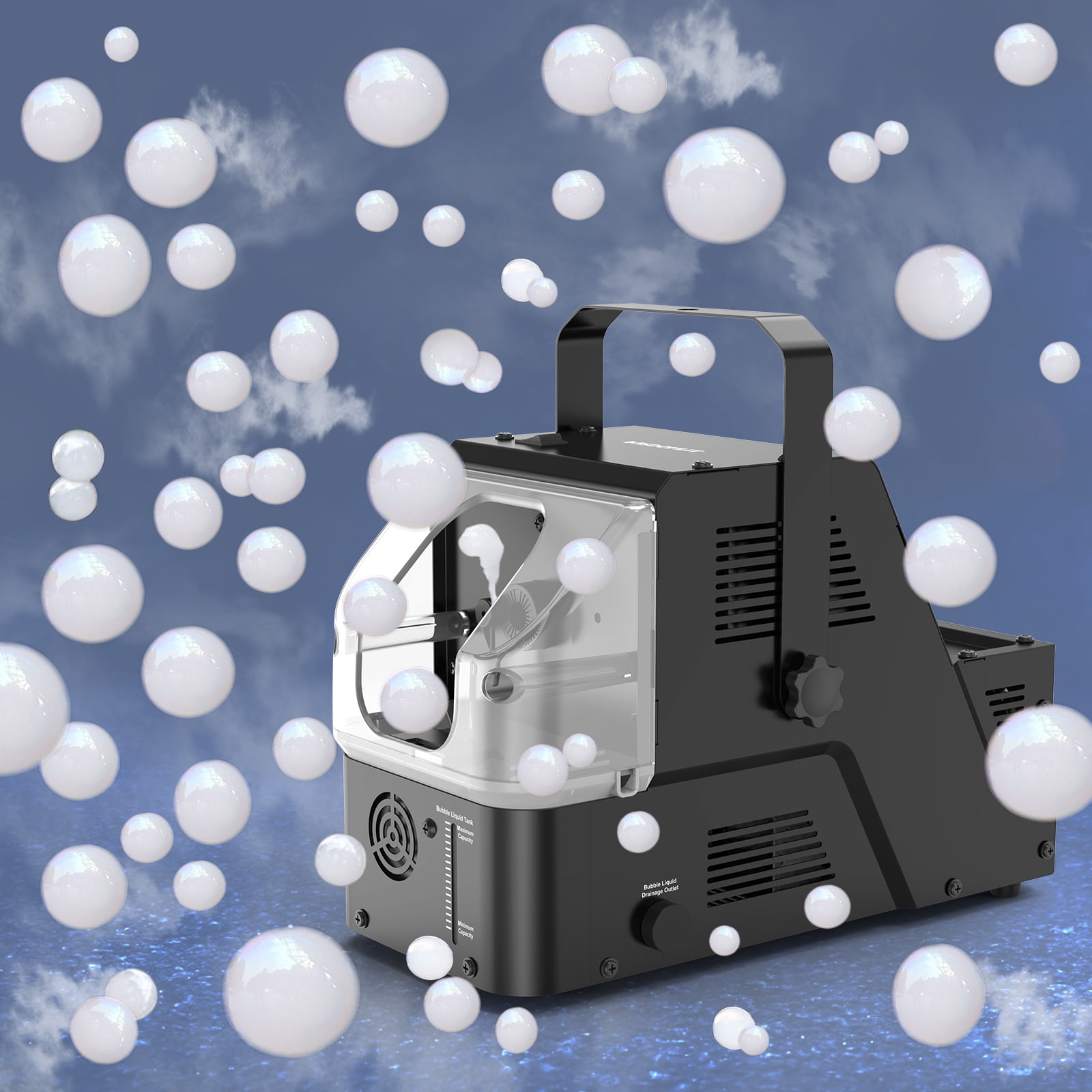 Fog Bubble Machine, 450W Bubble Fogger with Remote Control, Make Bubble/Fog Bubbles/Fog Effect ...