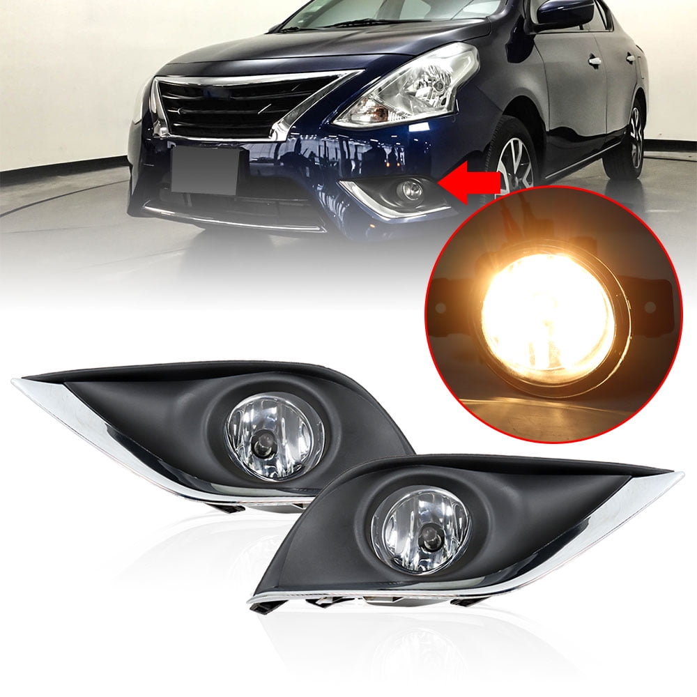 Fog Driving Light Kits for Nissan Versa 4 Door Sedan 2015-2018 with ...