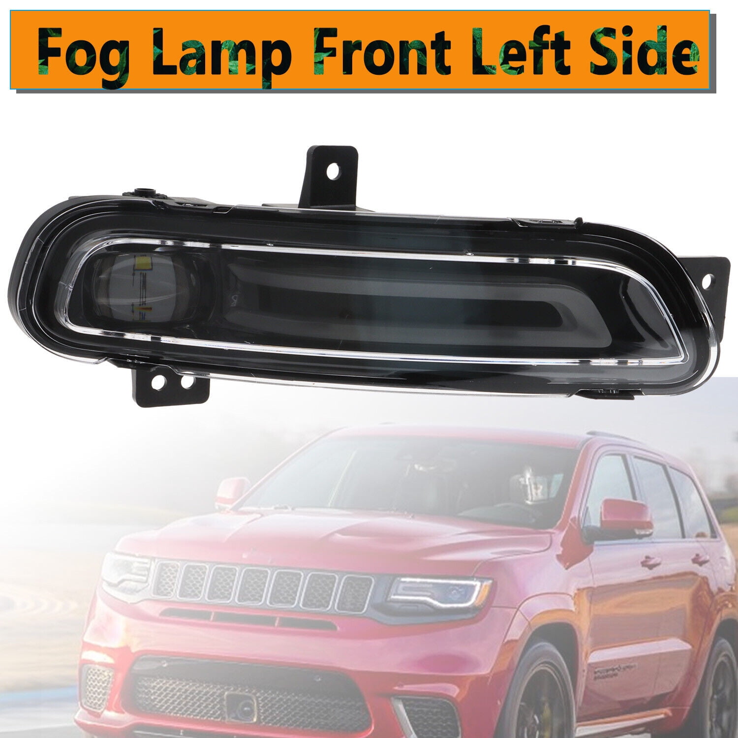Fog Lamp Front Left Driver Side for 2017 2018 2019 2020 2021 Jeep Grand ...