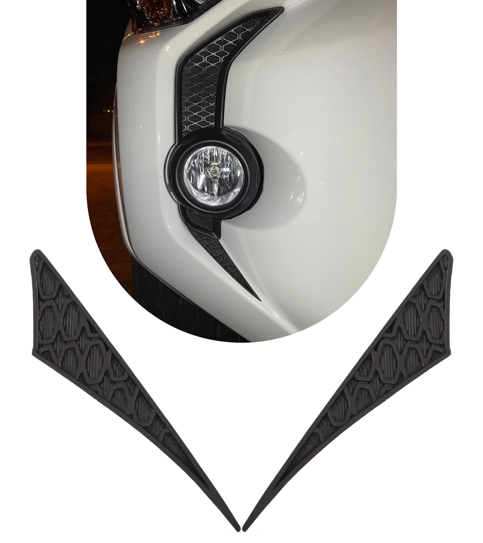 Fog Light Fang Decals for 2014-2024 Toyota 4Runner Accessories Blackout ...