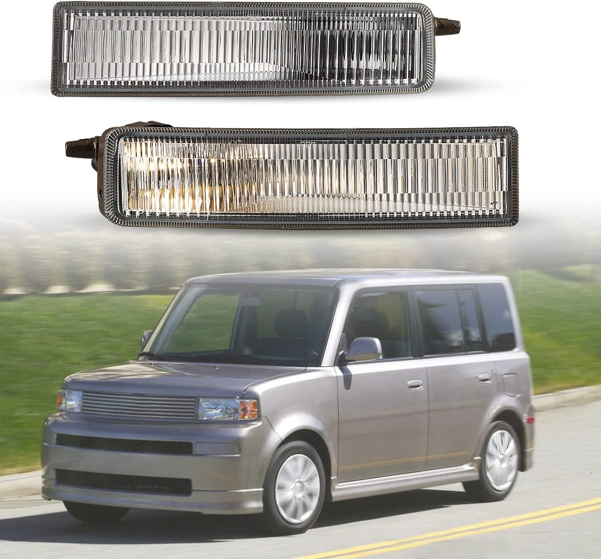 Scion XB 2003-2007 Fog Light, OEM Bumper Driving Lamps, 2 PCS Clear ...