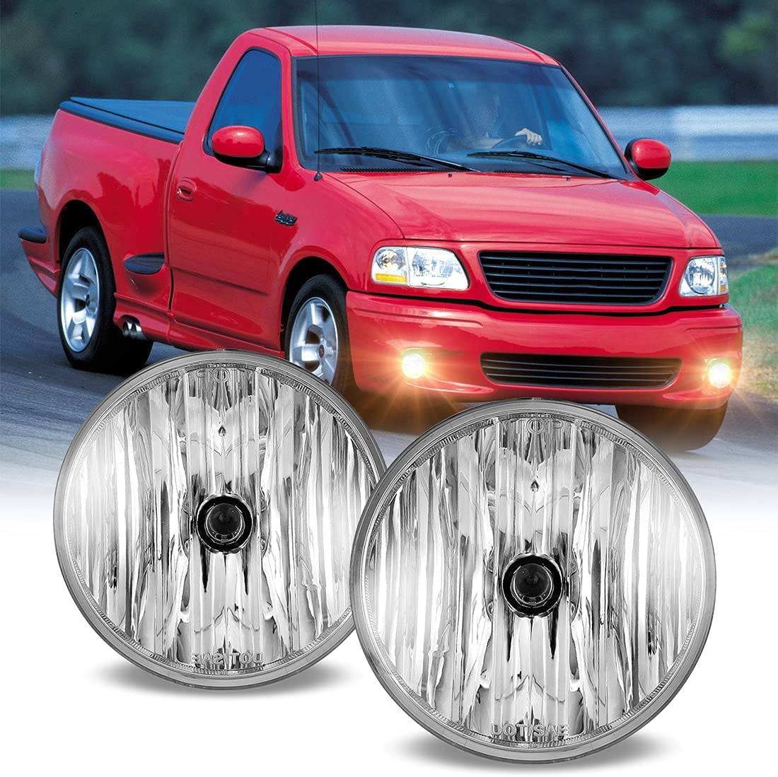 Fog Light for 03-05 Lincoln Aviator, 01-04 Ford F-150 F150 Lightning w ...