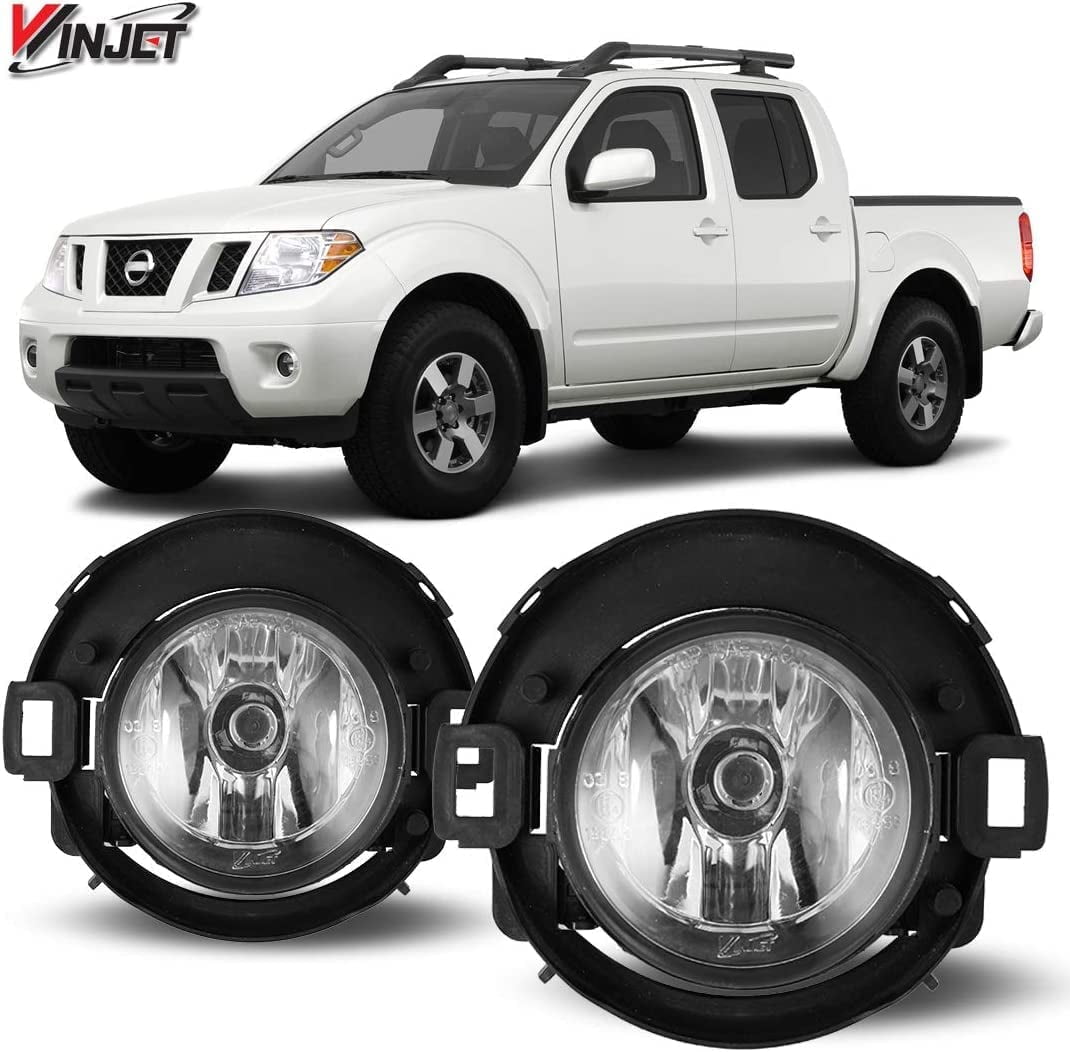 Fog Lights Compatible With 2010-2018 Nissan Frontier Plastic Bumper ...