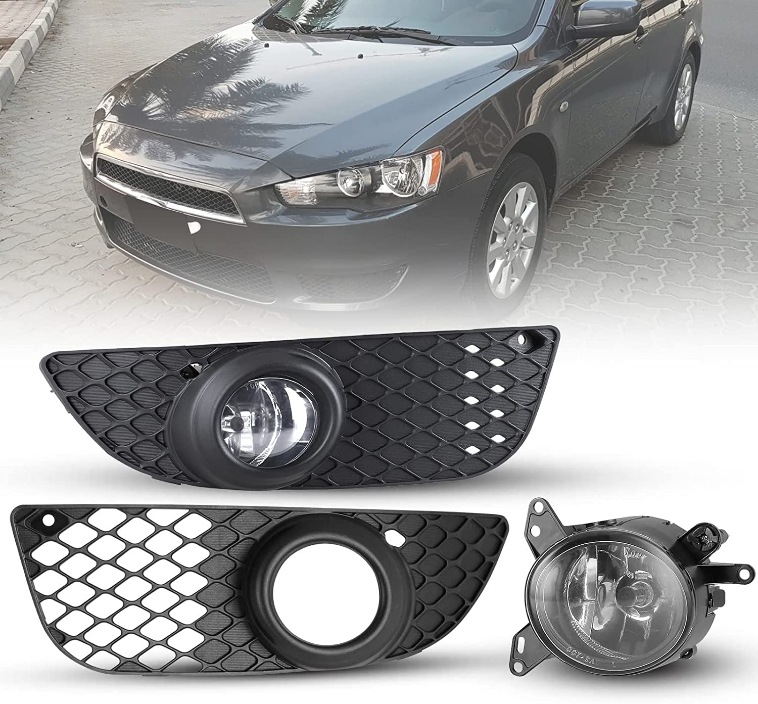Mitsubishi lancer fog lights store