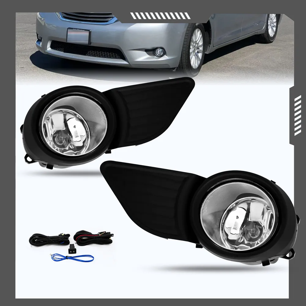 Fog Lights Pair Fit For 2011-2017 Toyota Sienna Left+Right With Lamps ...