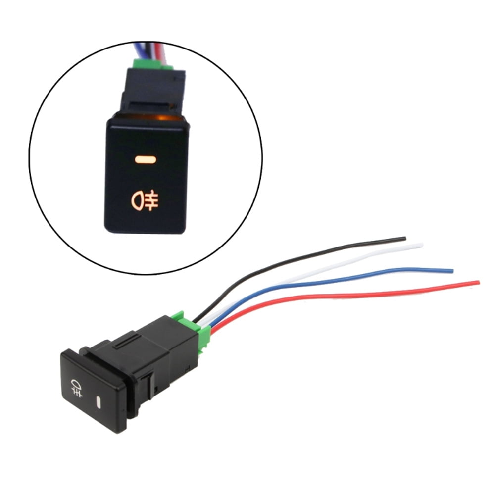 Fog Lights Push Button Switch with Wiring For Toyota - Amber LED ...