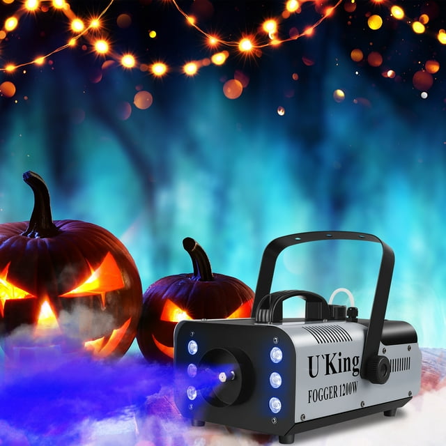 Fog Machine, 1200W and 6000CFM Smoke Machine with Wireless Remote ...