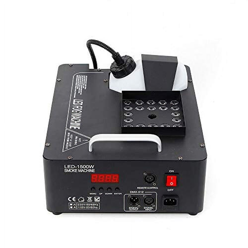 Fog Machine 1500W Vertical Spray Smoke Machine with RGB LED Lights ...