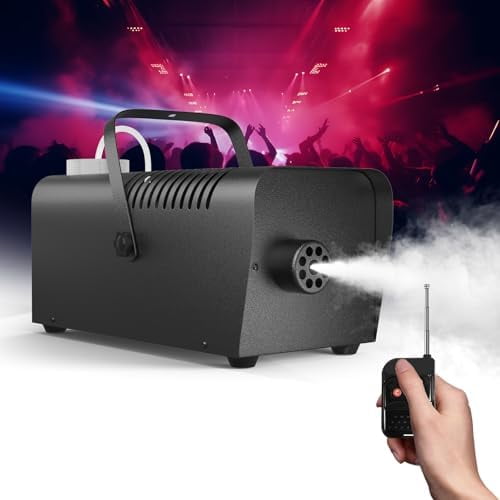 Fog Machine, 2000 CFM Smoke, Remote Control Auto Continuous Spray ...
