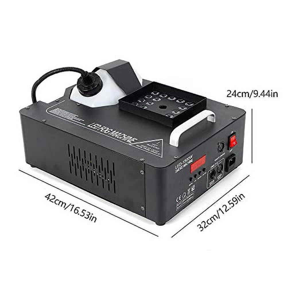 Fog Machine,DMX Fog Machine 1500W/24 LED Vertical Stage Fog Smoke ...