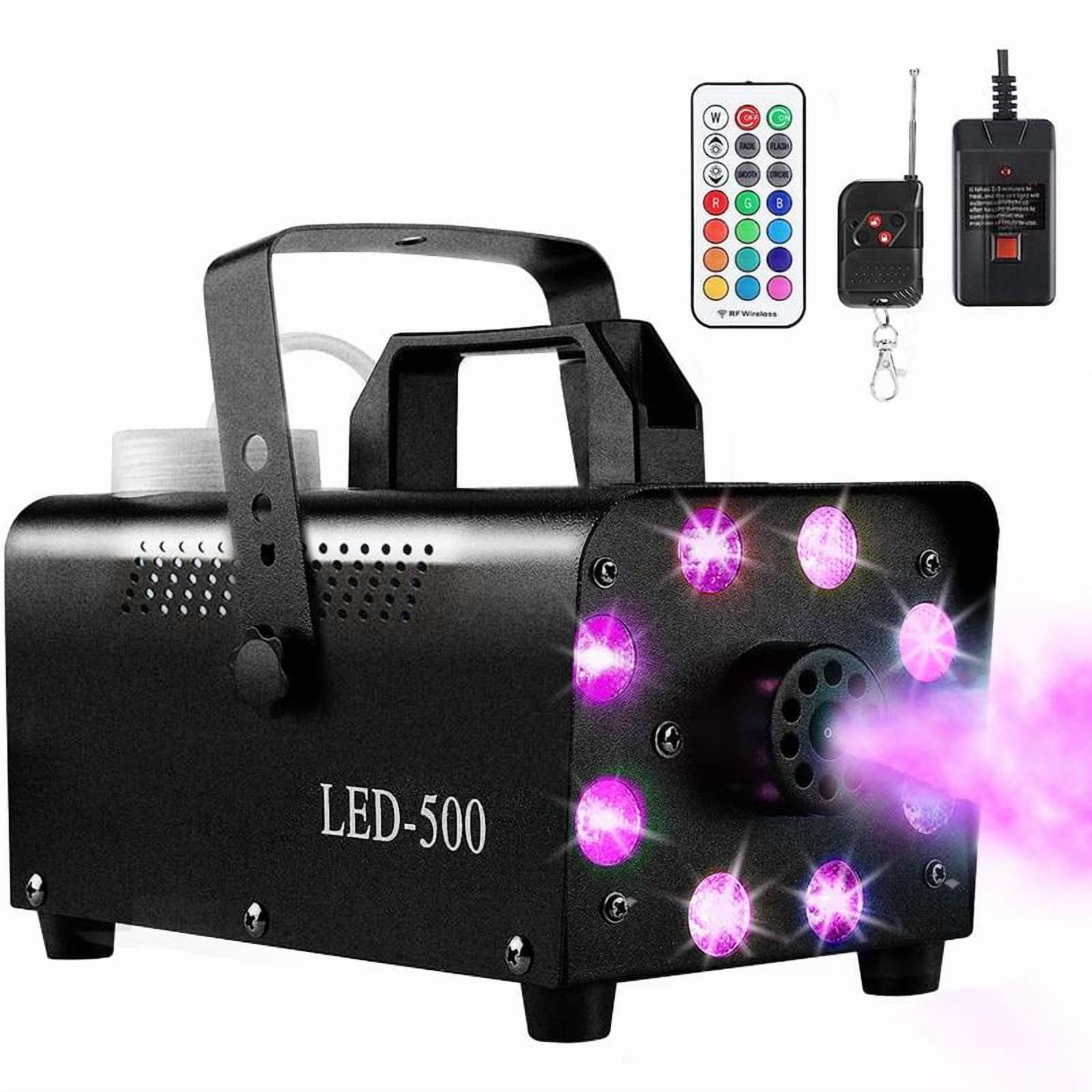 Fog Machine, Smoke Machine for Party, 500W With 13 Colors 8 LED Lights ...