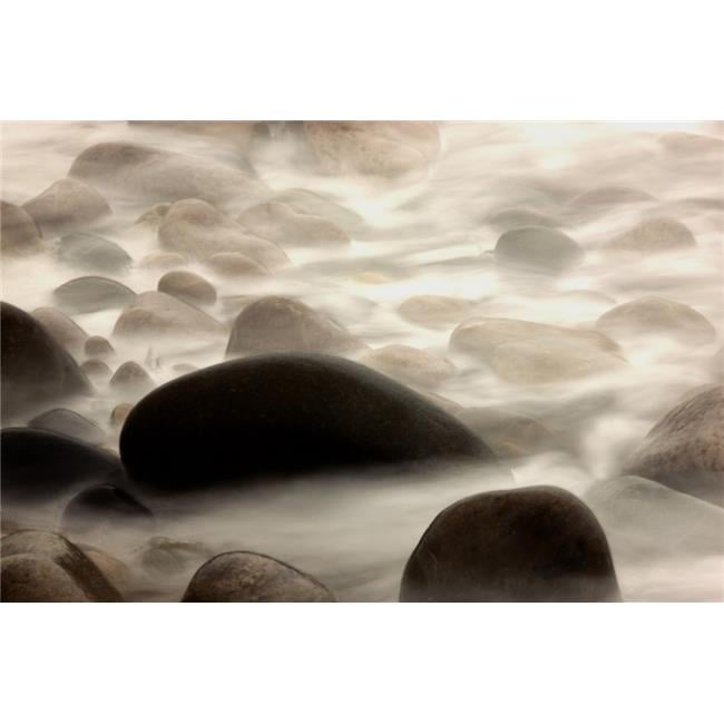 Fog Rolling Over Rocks Poster Print - 18 x 12 - Walmart.com