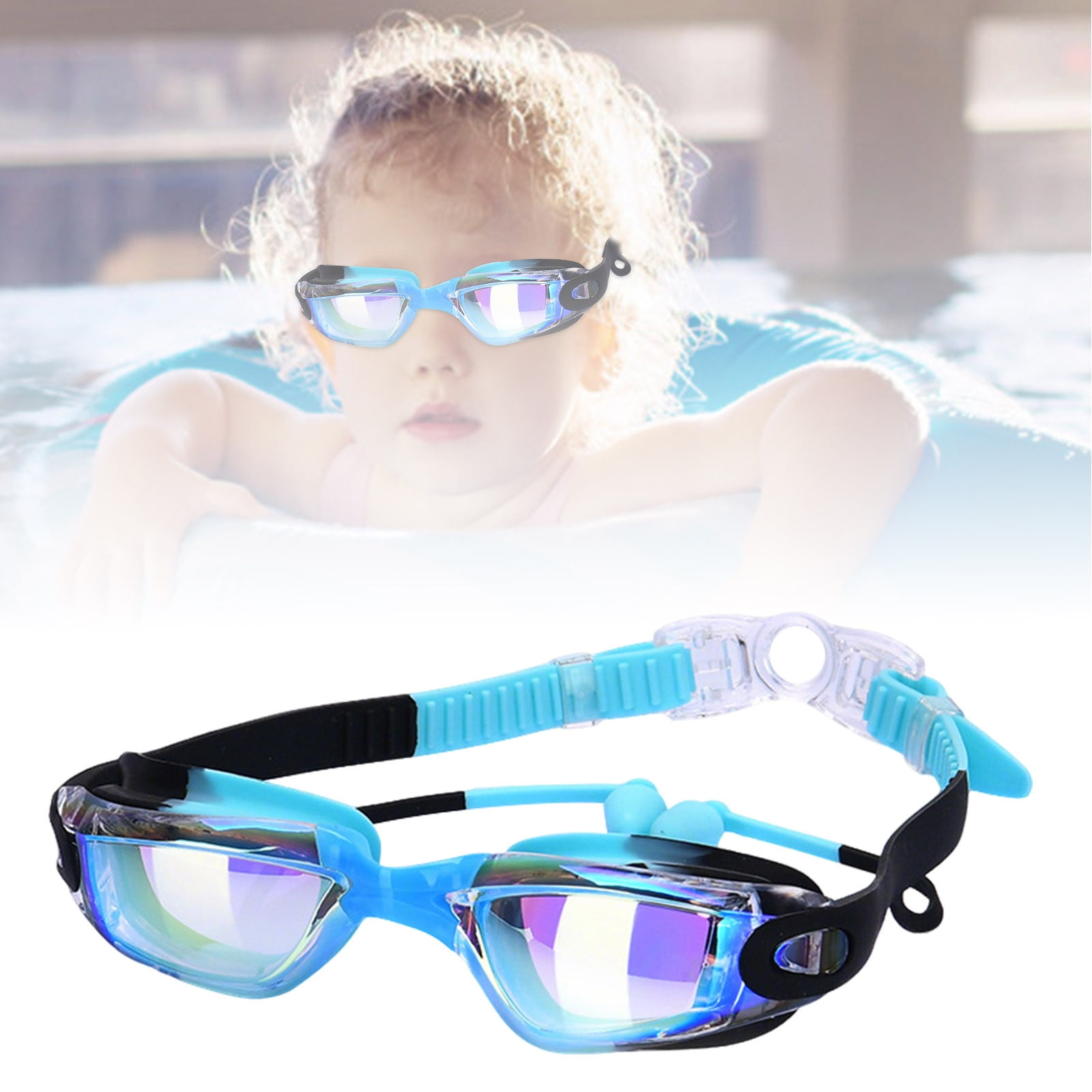 -Fog Swimming Goggles Set For Children And Teenagers With Included ...