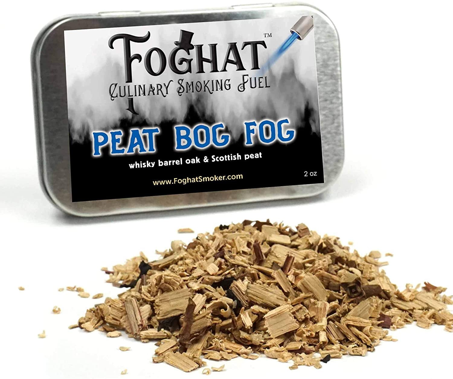 FogHat Culinary Smoking Fuel: Peat Bog Wood Chips for Cocktail Smoker ...