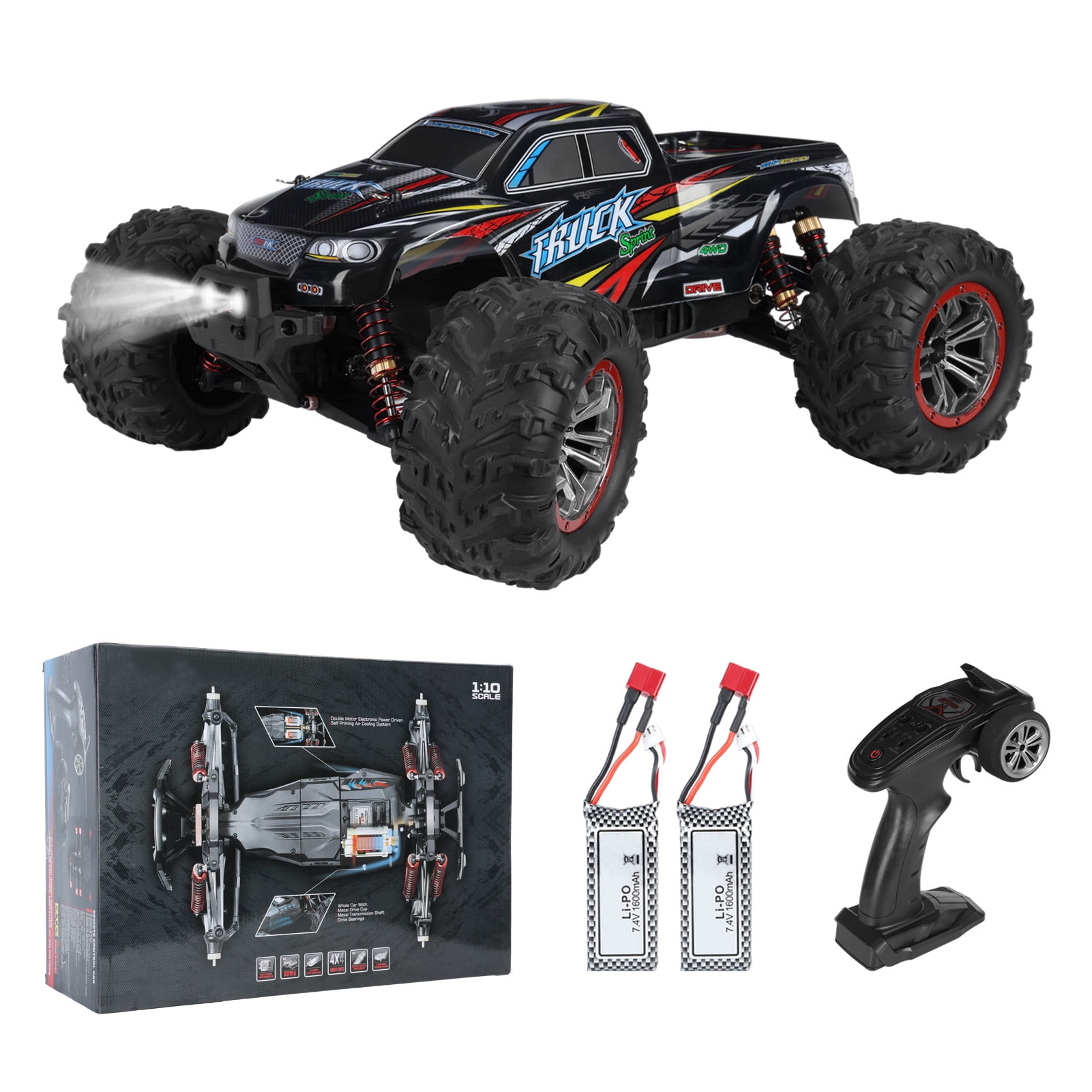 Fogcroll 1:10 Scale Fast Brushless Motor Rc Car 2.4g High Speed Off ...