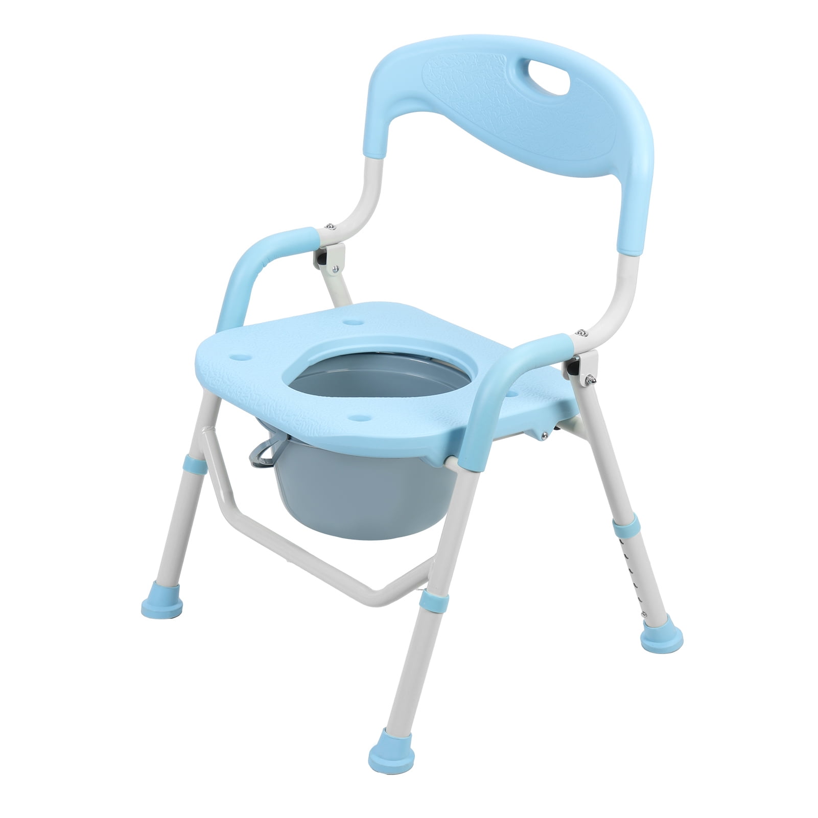 Fogcroll 4 in 1 Heavy Duty Bedside Commode with Arms and Back 400lbs ...