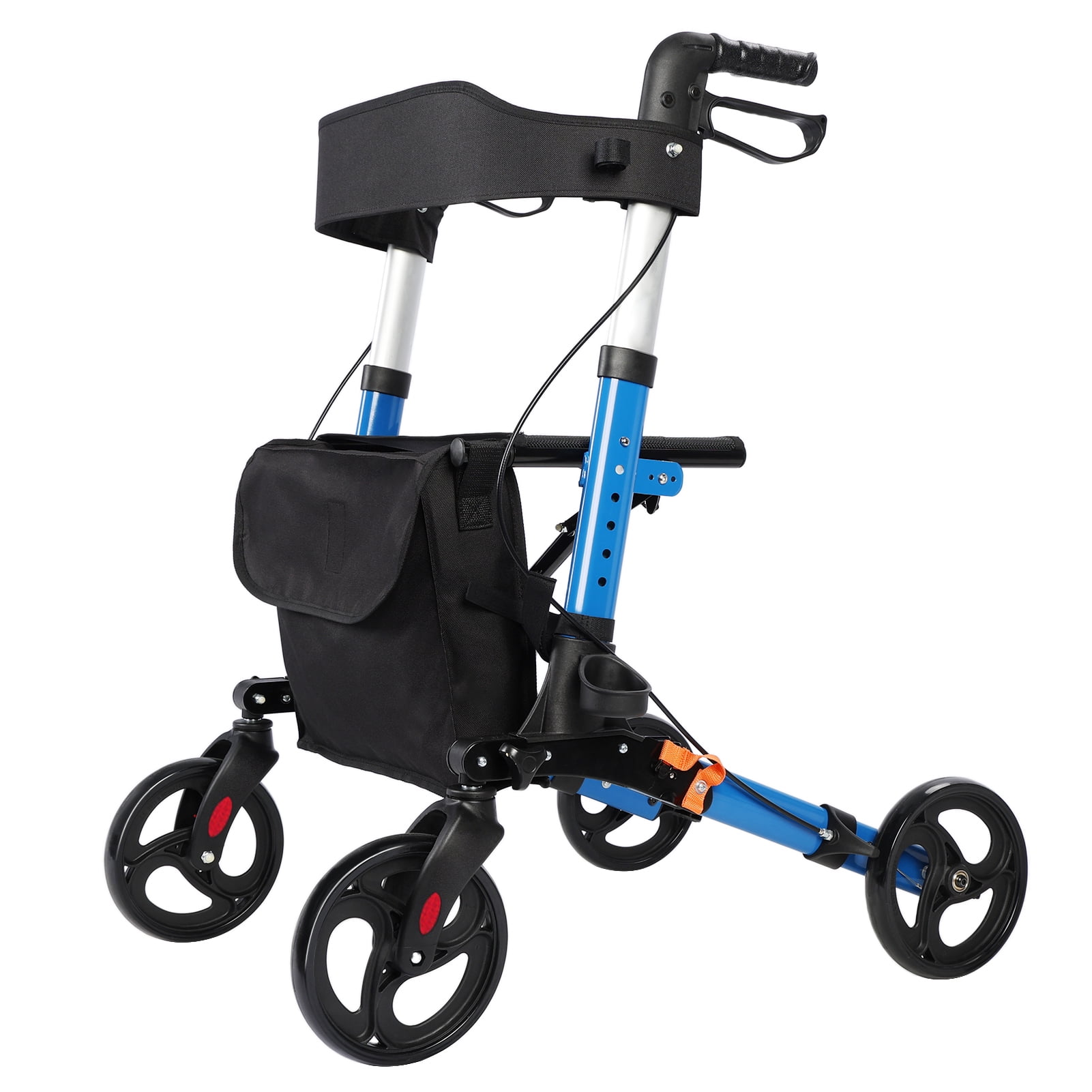 Fogcroll 4 X 8" Wheels Walker Rollator Walker Folding Lightweight ...