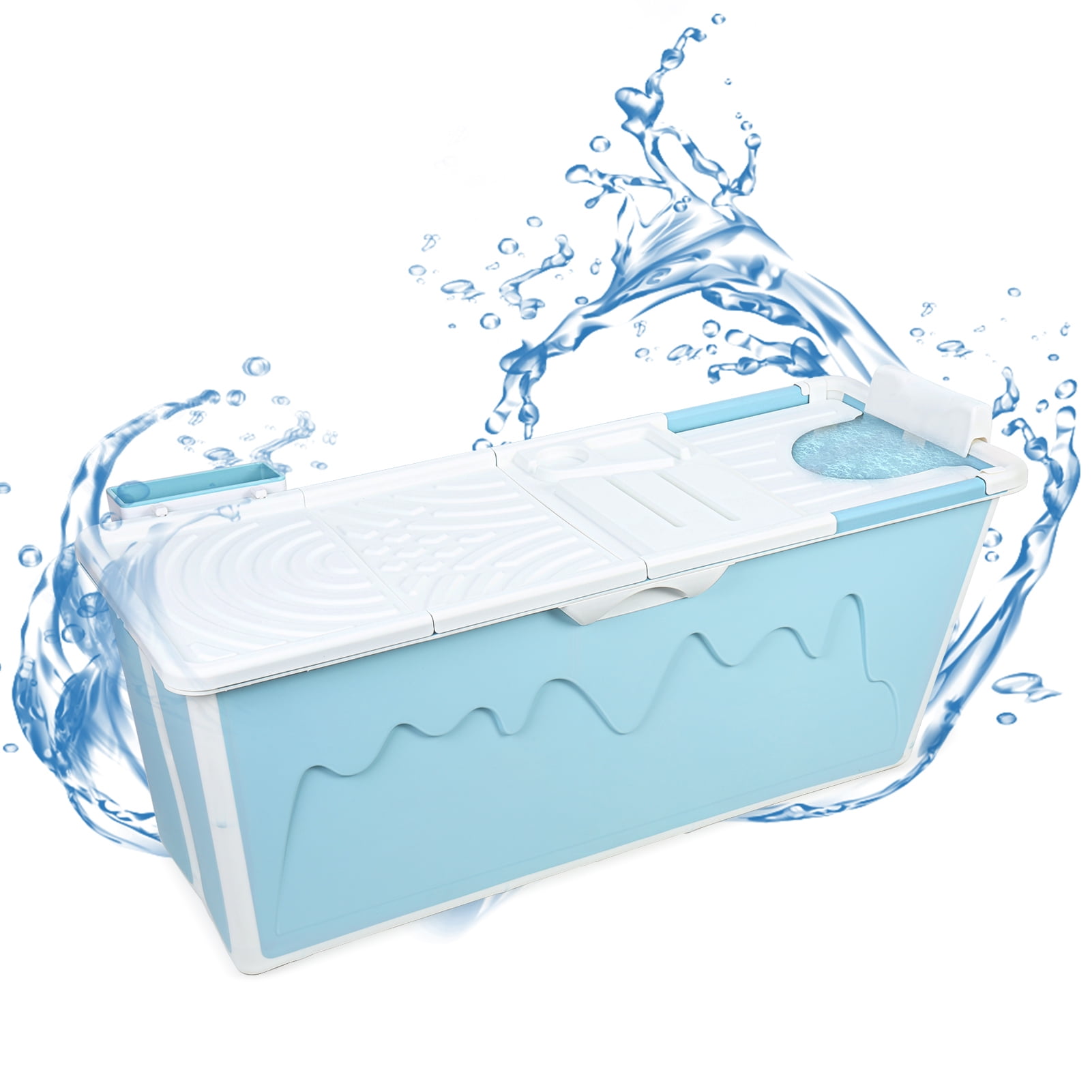 Fogcroll 55 Inch Extra Large Portable Foldable Bathtub Collapsible ...