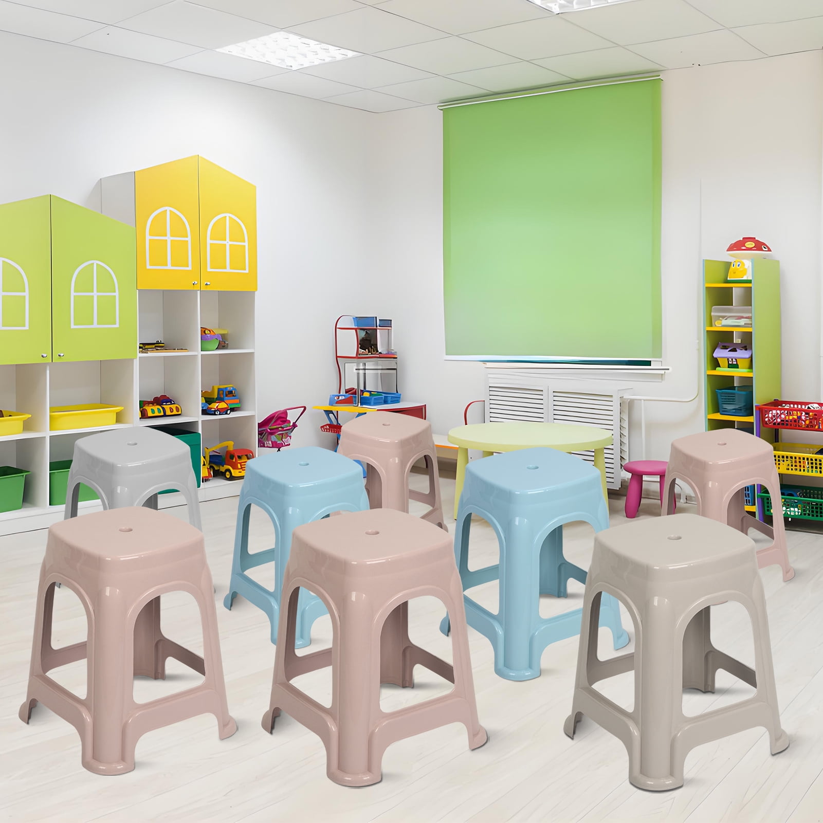Fogcroll 6 Pcs Classroom Stools Chair Kids Chairs Plastic Chairs ...