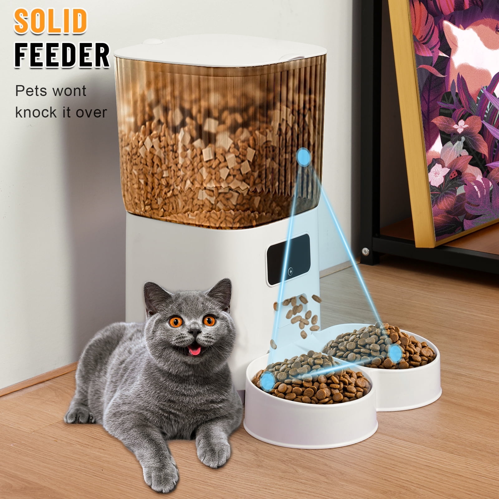 Fogcroll Automatic Cat Food Dispenser Cat Food Dispenser Cat Feeder ...