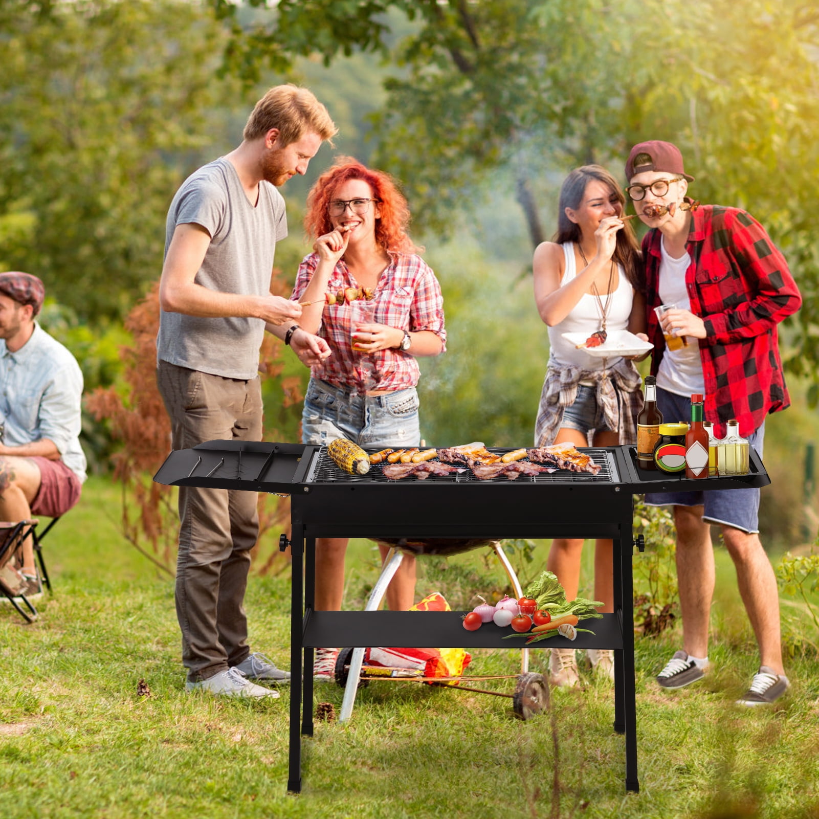 Fogcroll BBQ Grill Portable Grill Outdoor Barbecue Grill Mini Grill ...