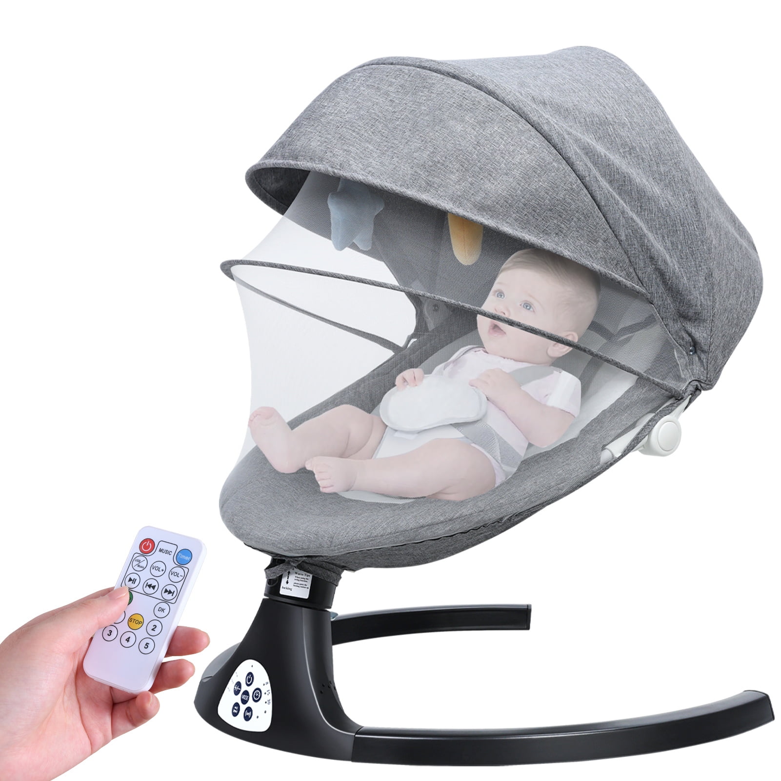 Fogcroll Baby Swing Baby Bouncer Electric Motorized Infant Swing ...