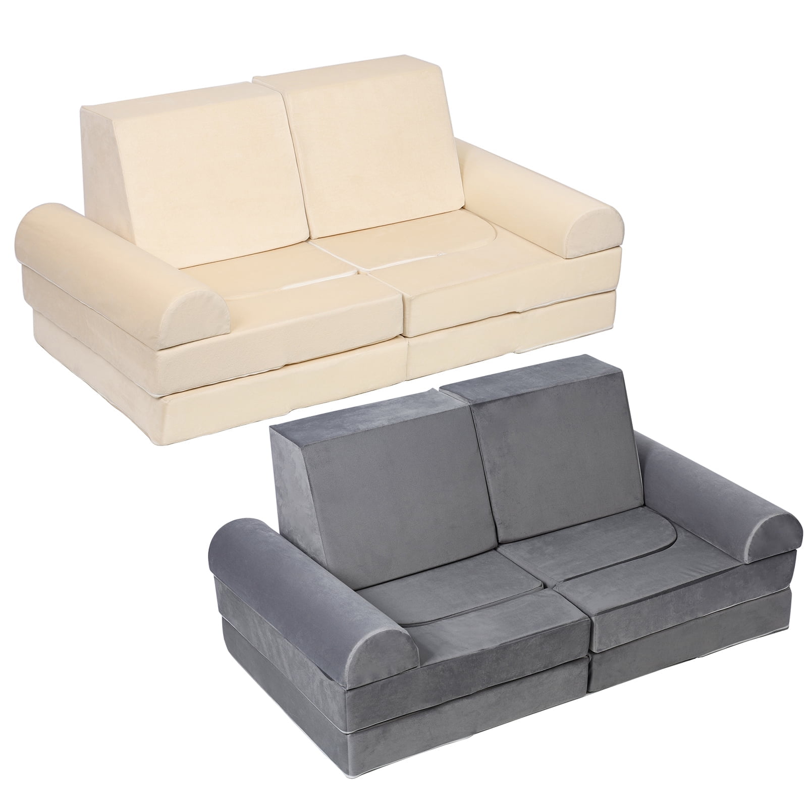 Fogcroll Children Detachable Play Modular Couch Sponge Filling Block ...