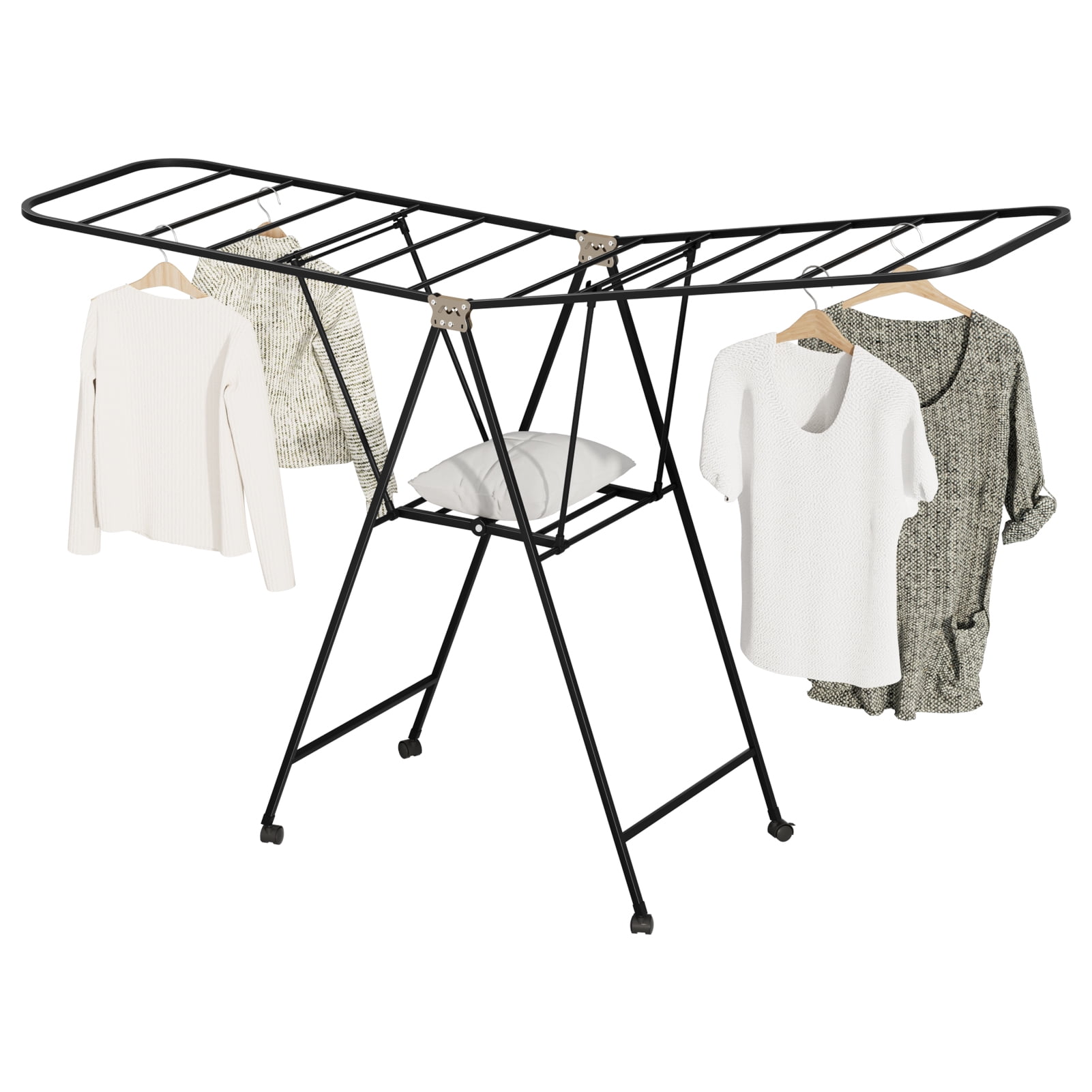 Fogcroll Clothes Drying Rack Large Foldable Clothes Stand Extra Large 3 ...