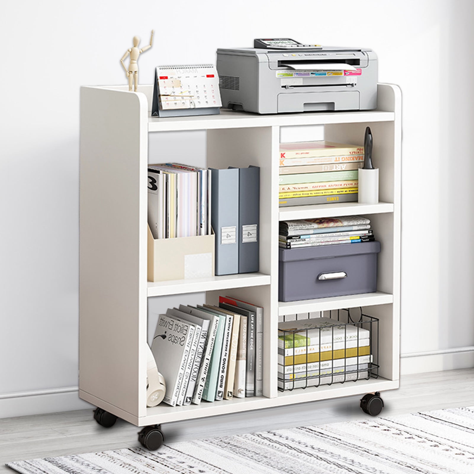 Fogcroll File Cabinet Mobile Storage Cabinet, Printer Stand with ...
