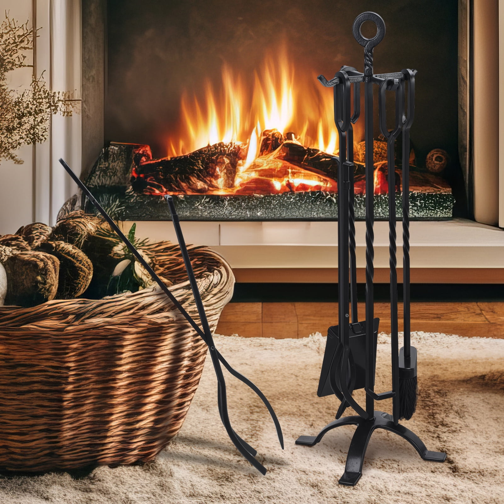 Fogcroll Fireplace Tools Set Fireplace Poker Set Fireplace Poker Set ...