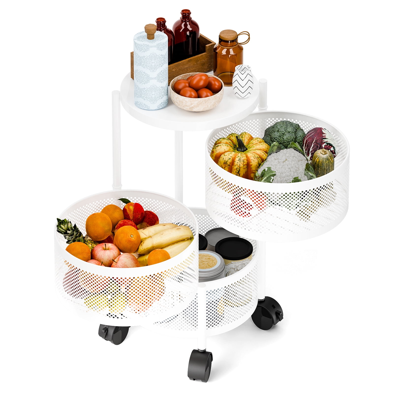 Fogcroll Fruit and Vegetable Basket Kitchen Organizers and Storage ...