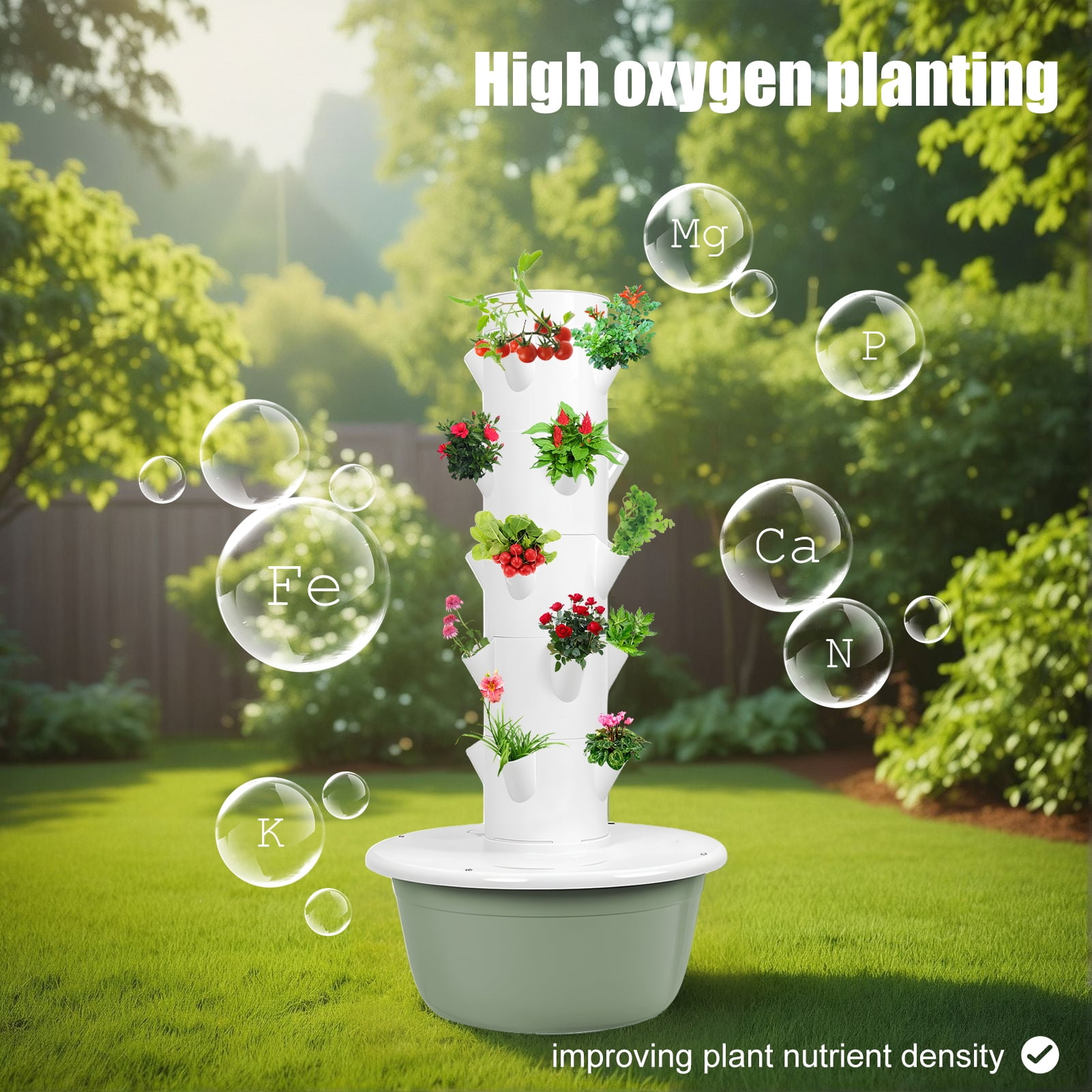 Fogcroll Hydroponics Growing System Kit Hydroponic Tower Hydroponic ...