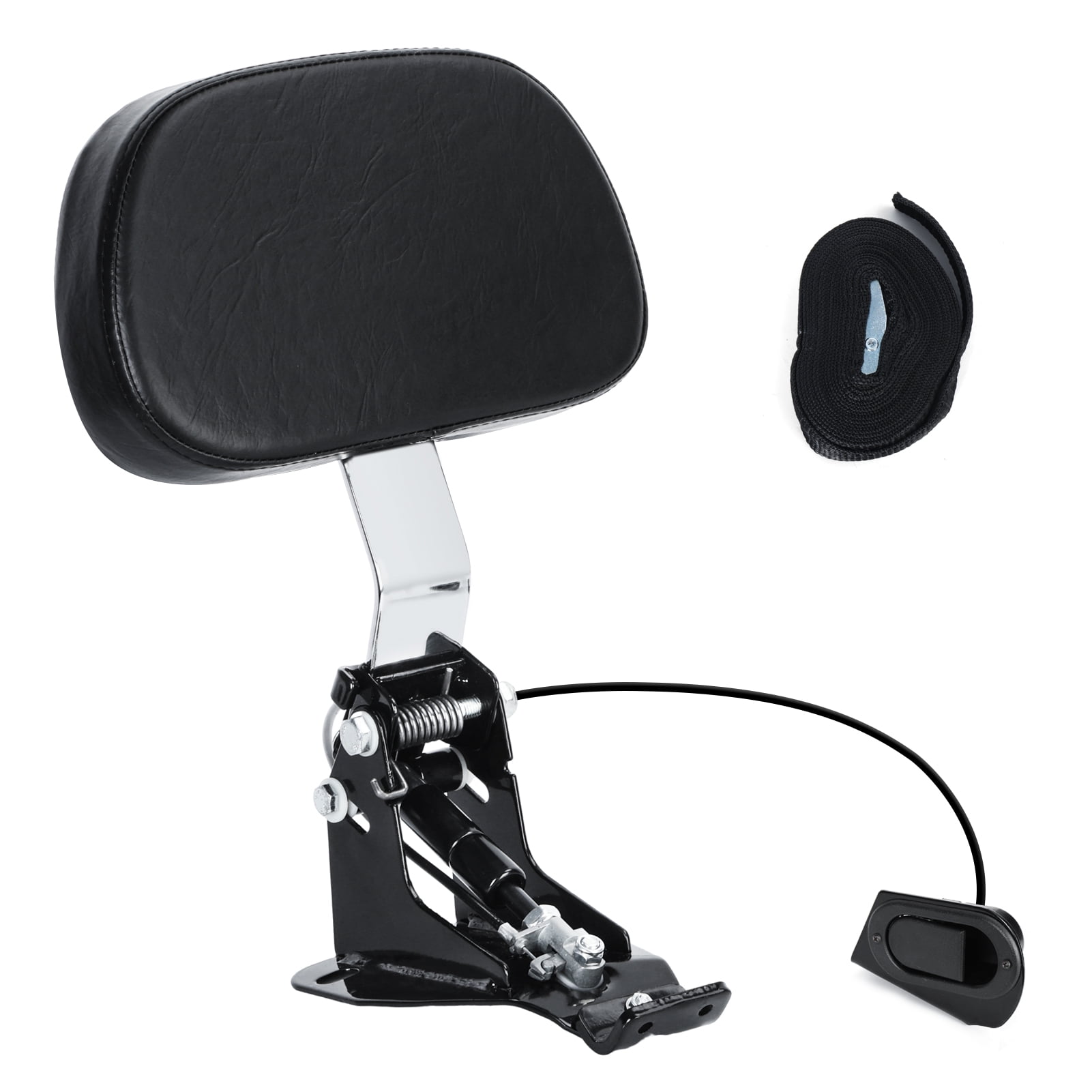 Fogcroll Motorcycle Adjustable Driver Backrest Rider Backrest ...
