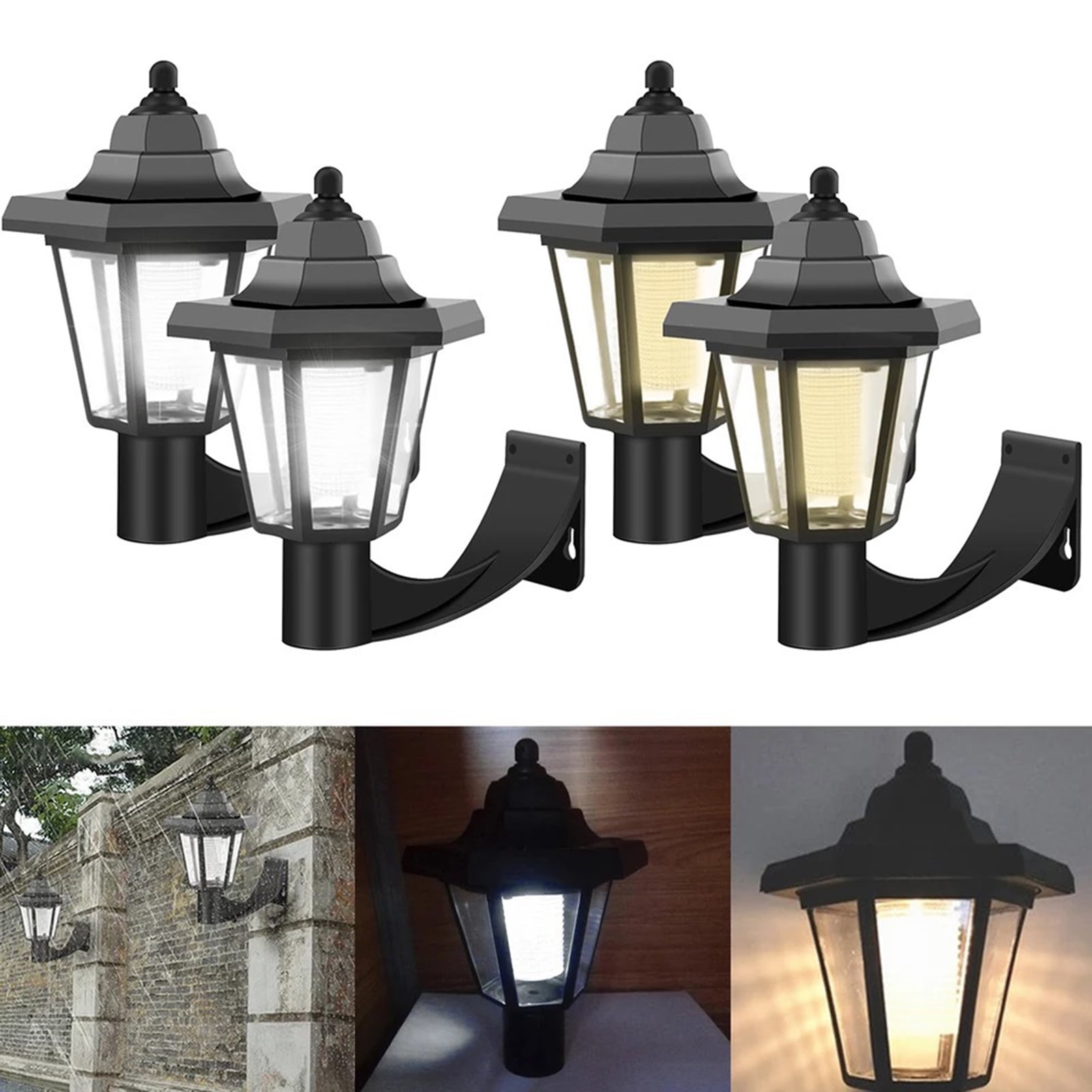 Fogcroll Outdoor Wall Lights Solar Wall Hanging Lights Outdoor,Ip65 ...