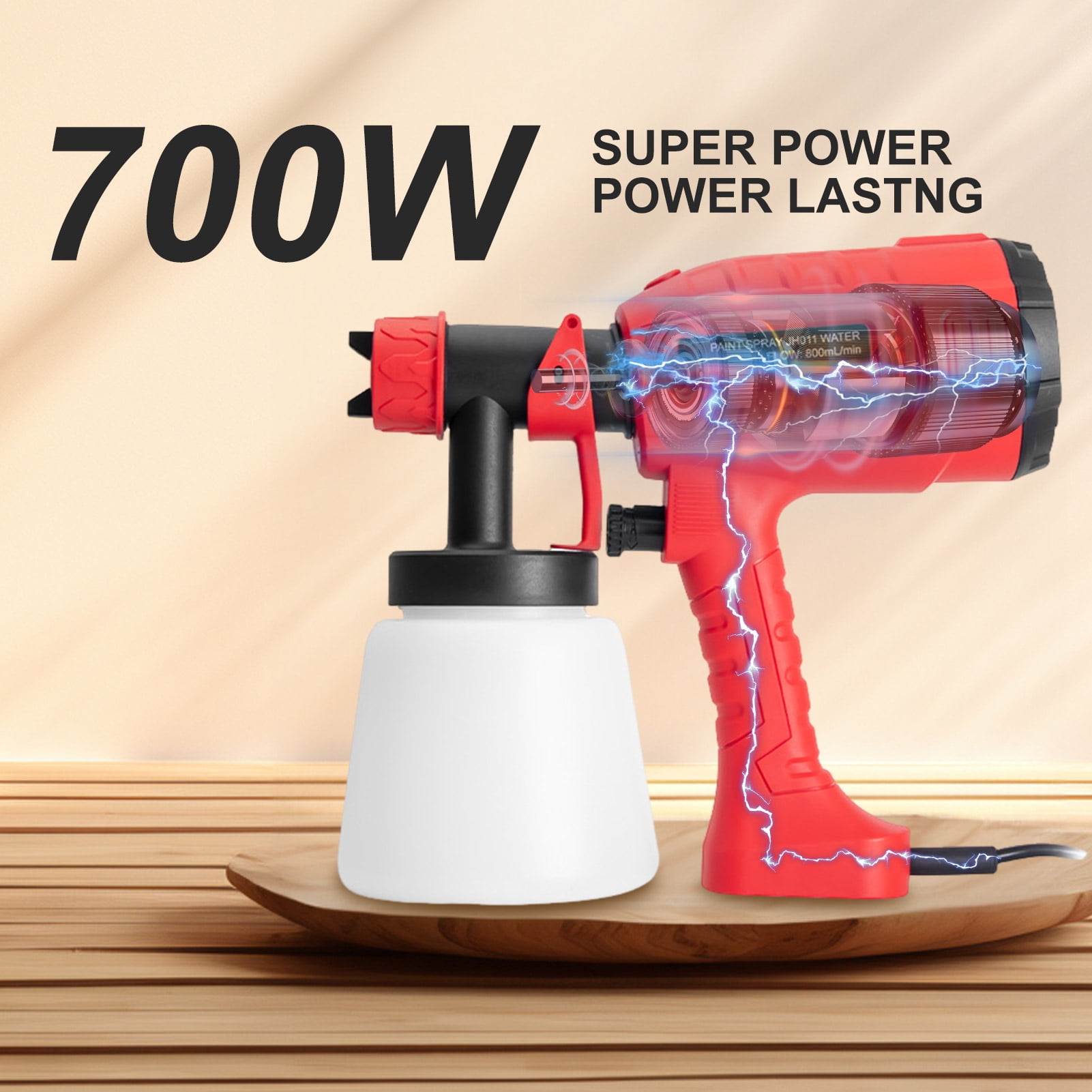 Fogcroll Paint Sprayer Spray Paint Gun with 1000ml Detachable Container ...