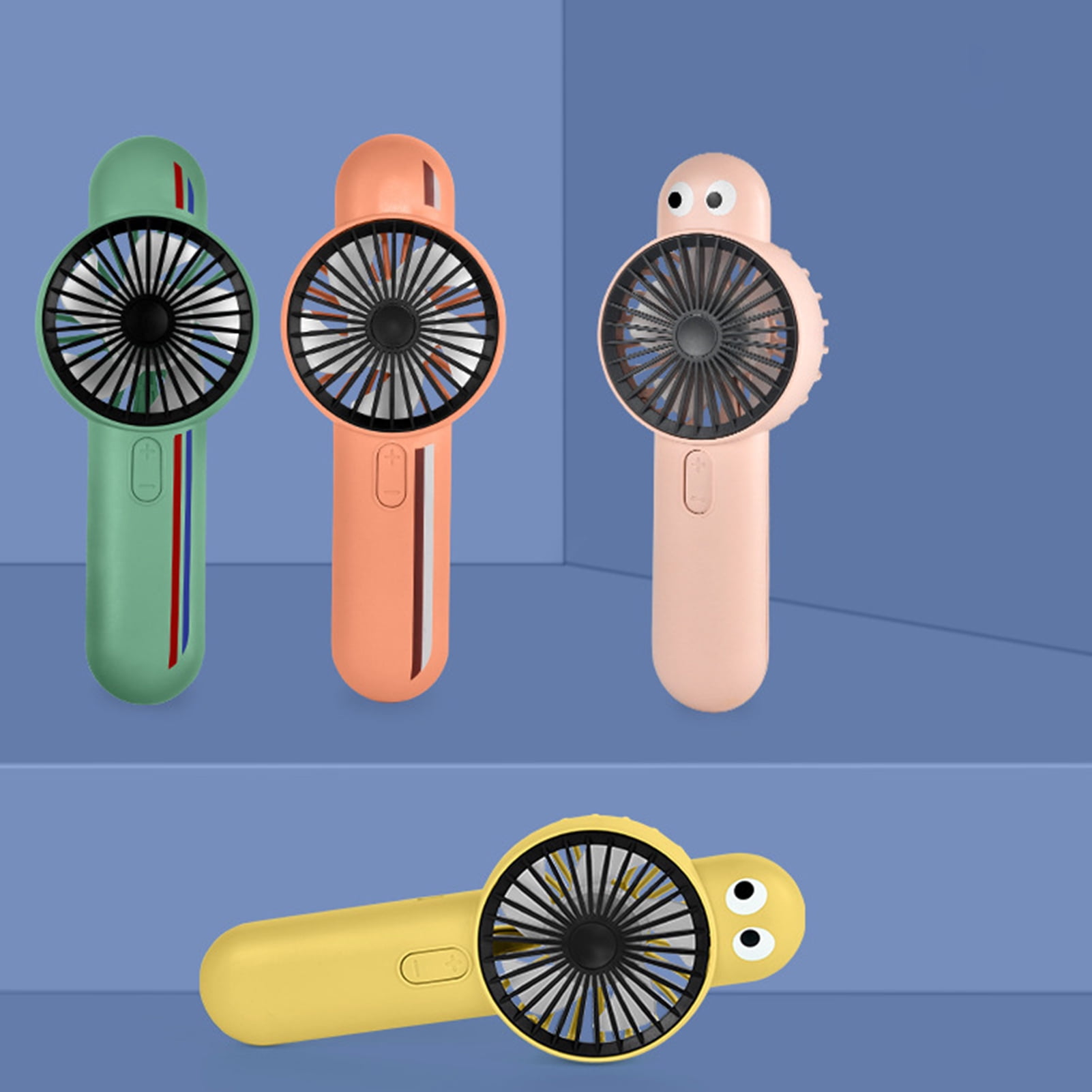 Fogcroll Portable Fan Handled Fan Electric Fan USB Lovely Shape Cartoon ...