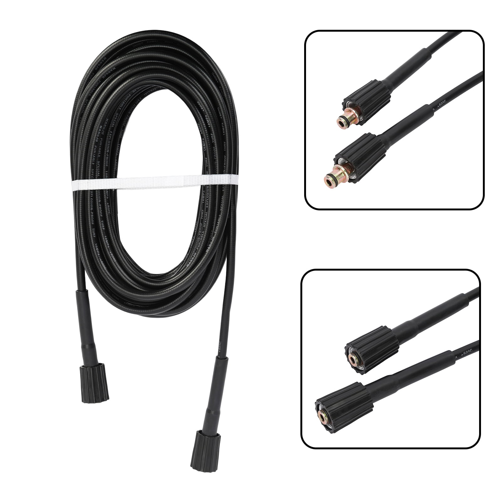 Fogcroll Pressure Washer Hose Replacement Power Wash Hose 50 Ft X 1/4 ...