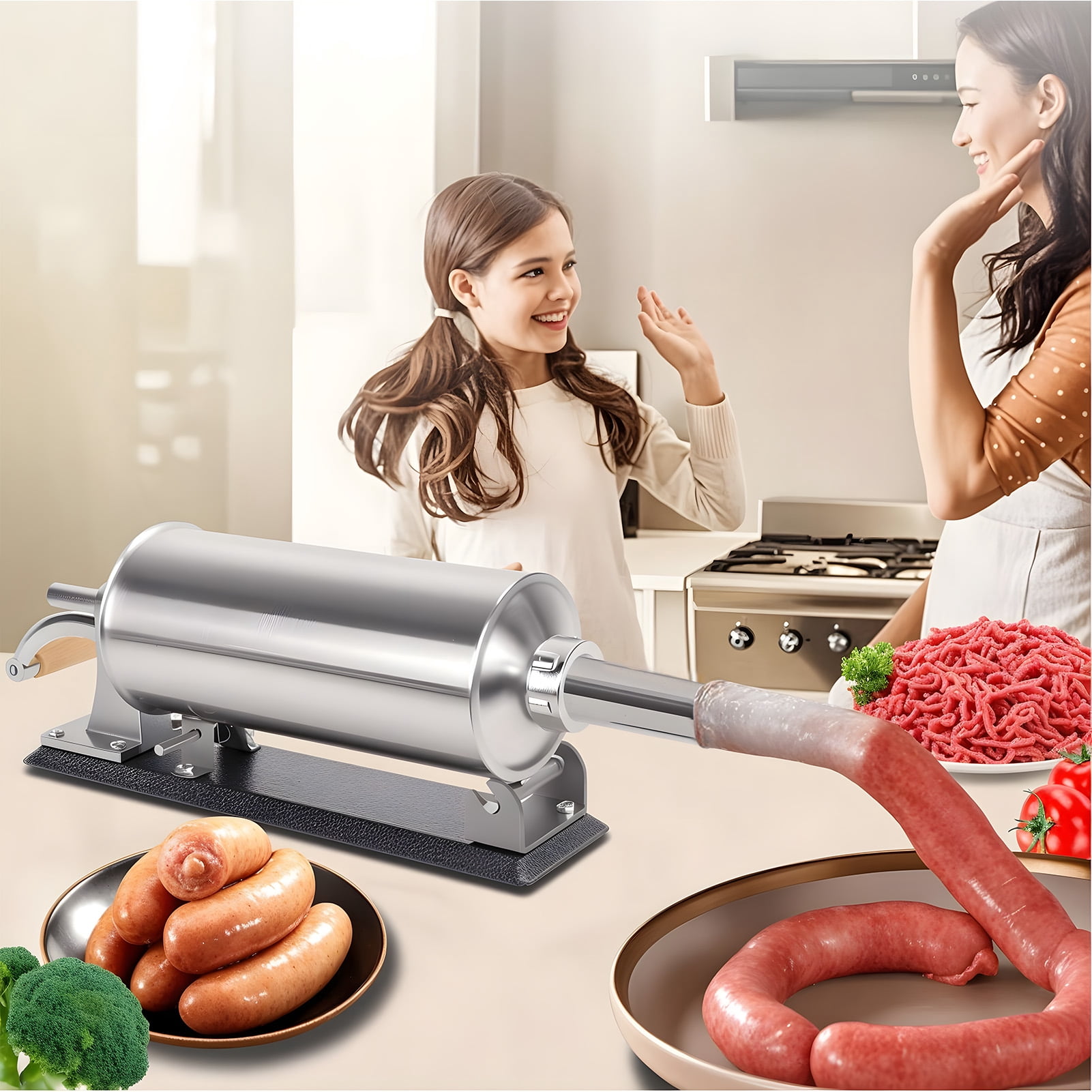 Fogcroll Sausage Stuffer Homemade Manual Sausage Maker Horizontal Meat ...