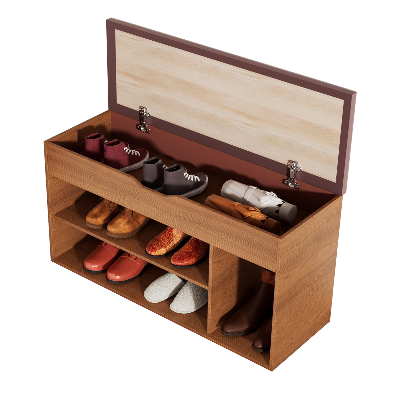 Fogcroll Shoe Bench Lift Top Shoe Storage Bench Shoe Rack Bench ...