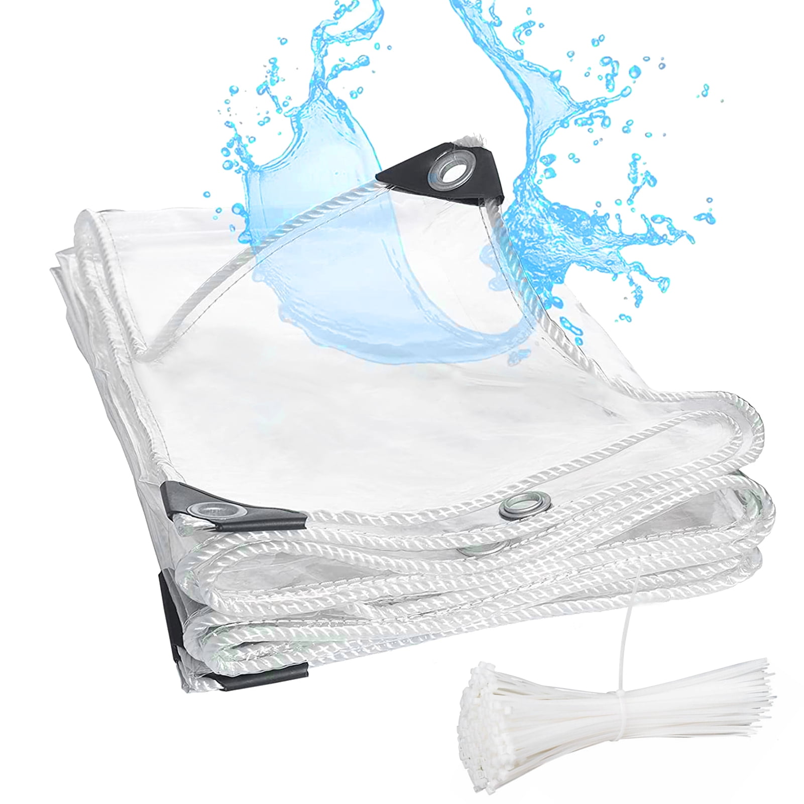 Fogcroll Transparent Tarpaulin Clear Waterproof Tarp Roofing Panels ...