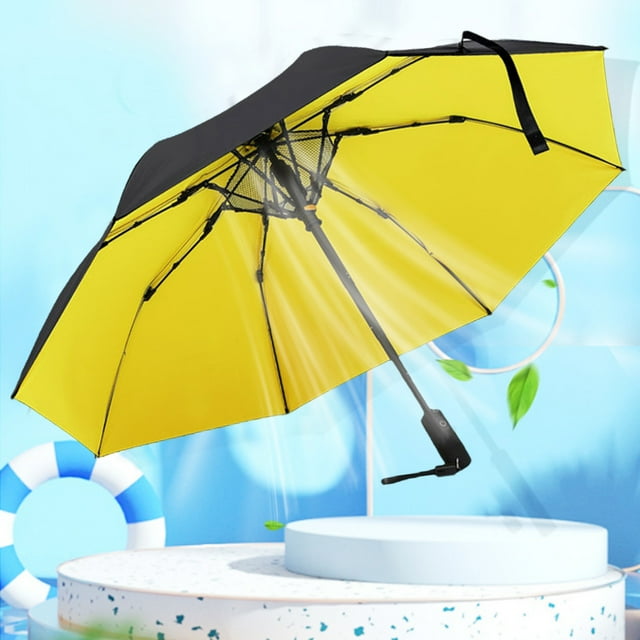 Fogcroll Umbrella with Fan and Mist Spray USB Rechargeable 3000mah UV ...