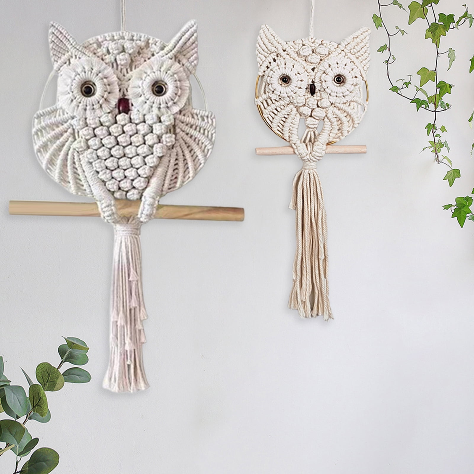 Fogcroll Wall Hanging Decor Owl Tapestry, For Living Room Office ...