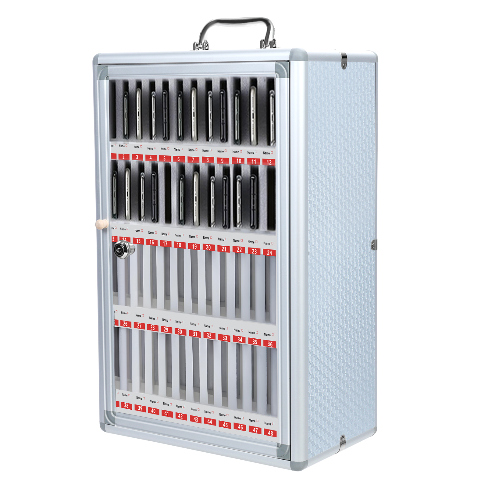 Fogcroll Wall-Mounted Cell Phones Storage Cabinet Cell Phone Locker ...