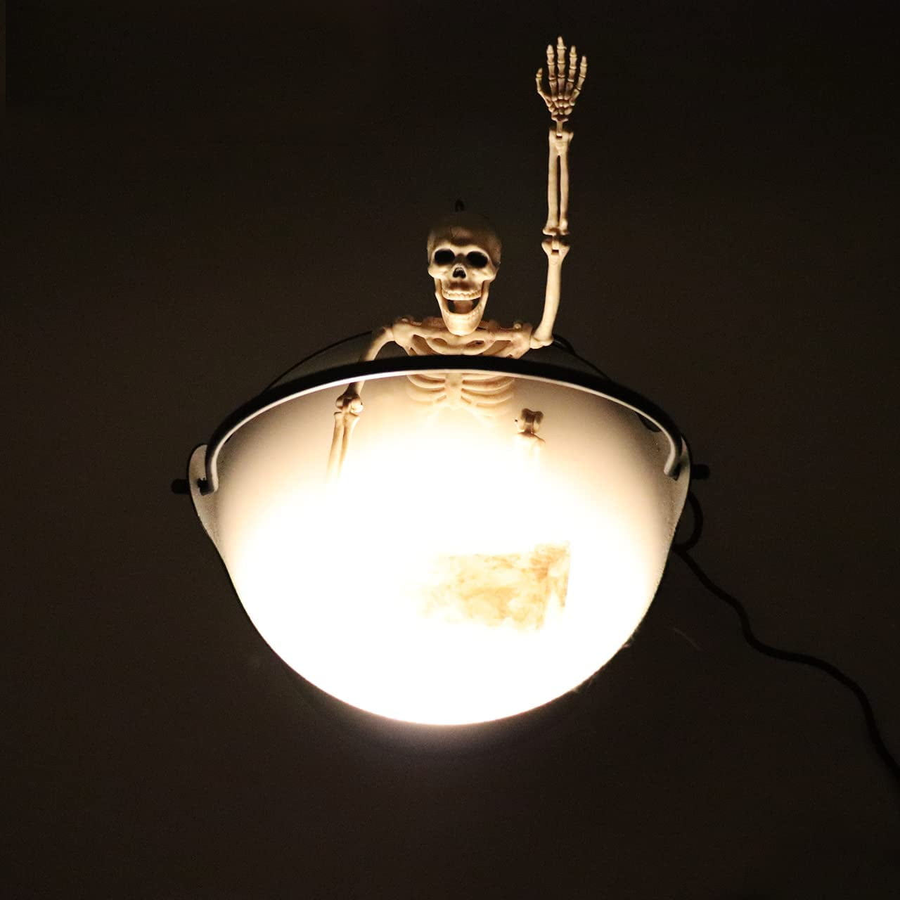 Fogging Black Witch Cauldron with Skeleton Sauna, 1 Disc White Fogger ...