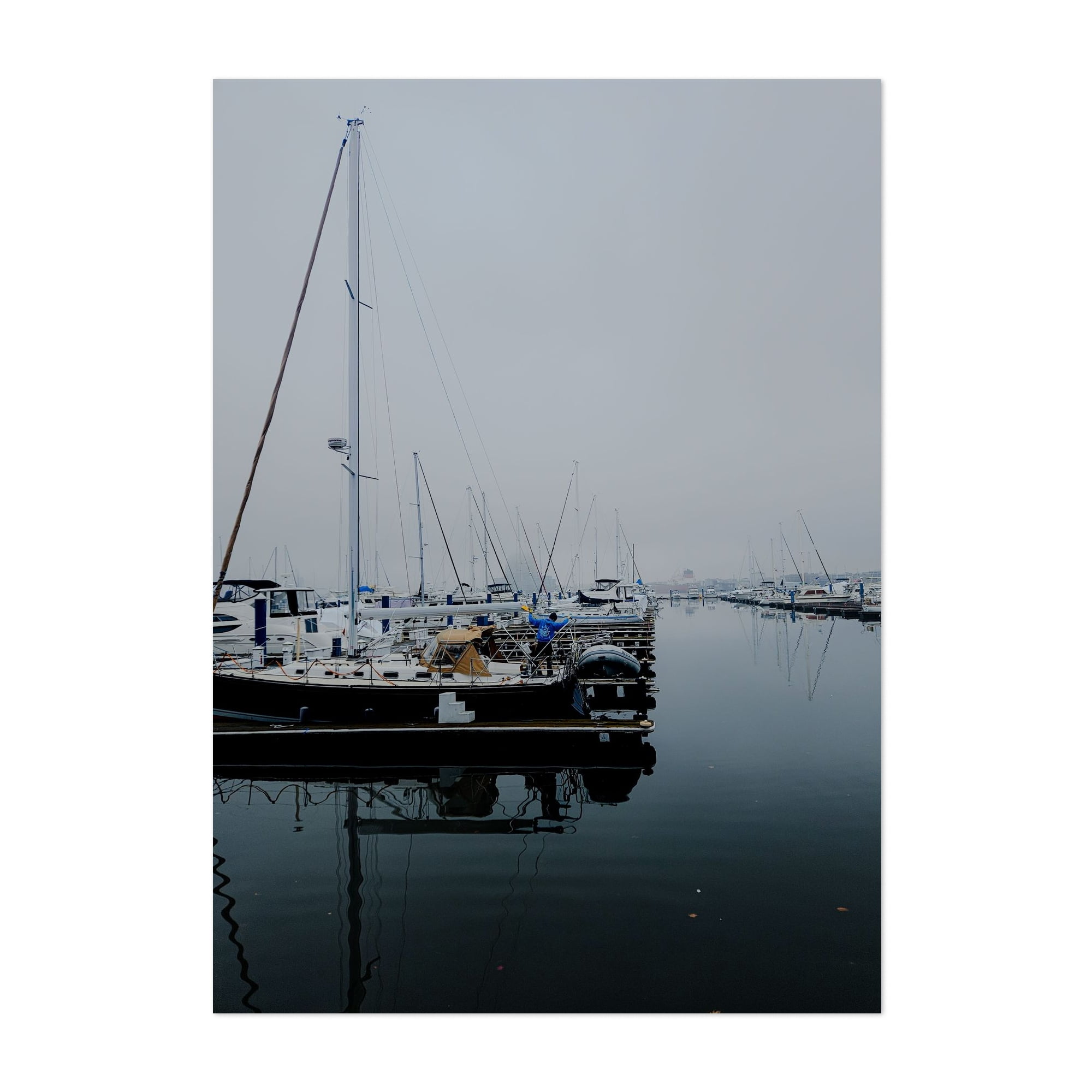Foggy Boat Dock in Baltimore - Baltimore Maryland Photography Harbor ...